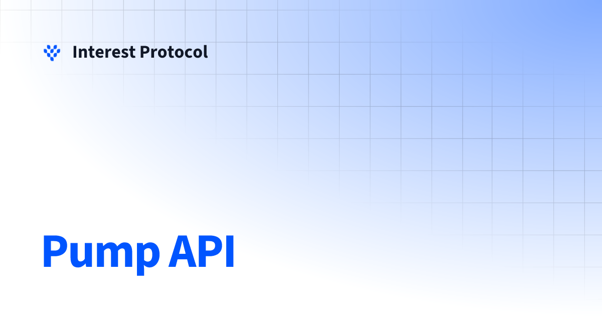 Pump API | Interest Protocol